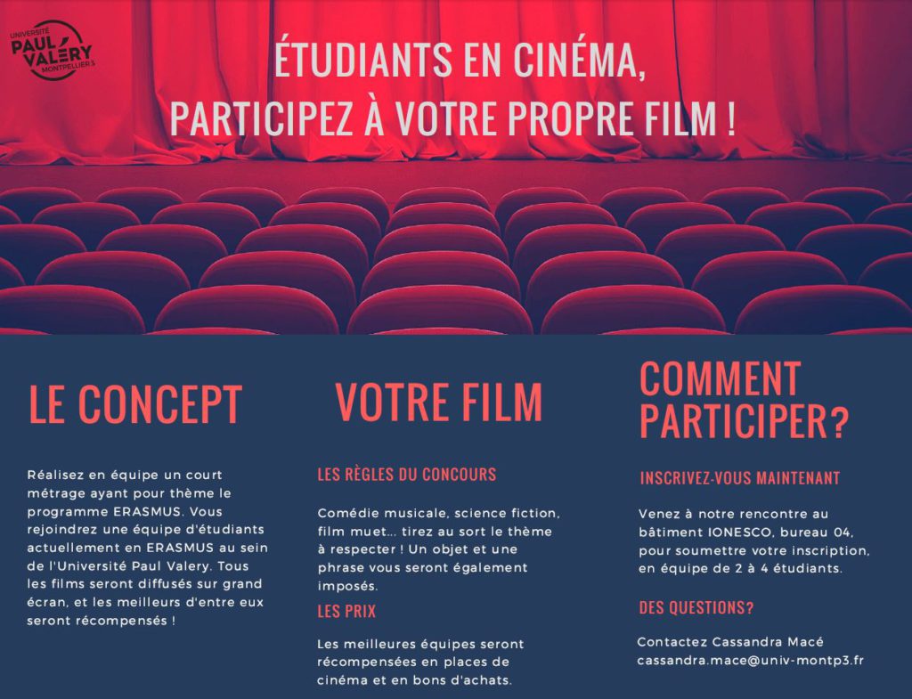 Etudiants en Cinéma : réalisez votre propre film pour les 30 ans d ...